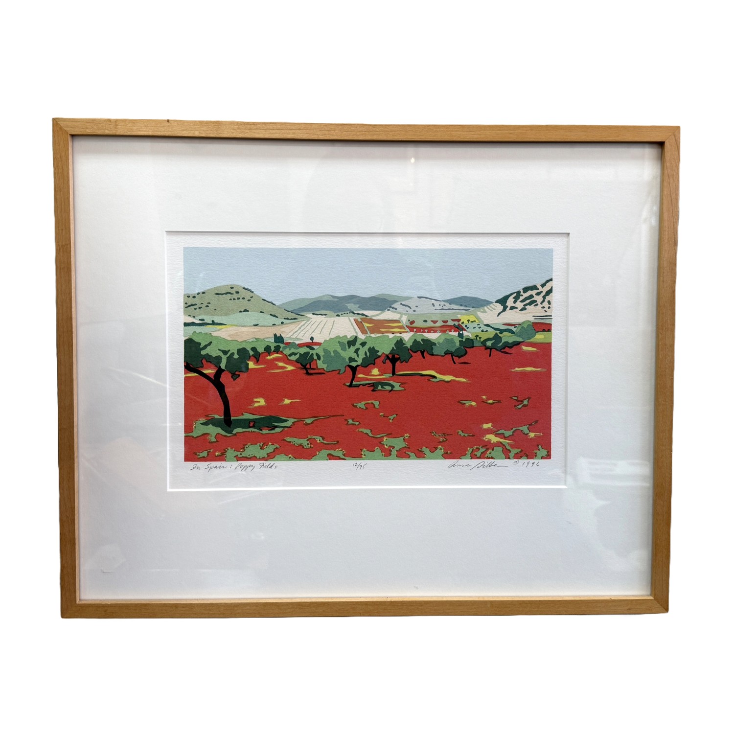 "Poppy Fields" Limited Edition Print by Anne Silber - Raleigh Furniture ...